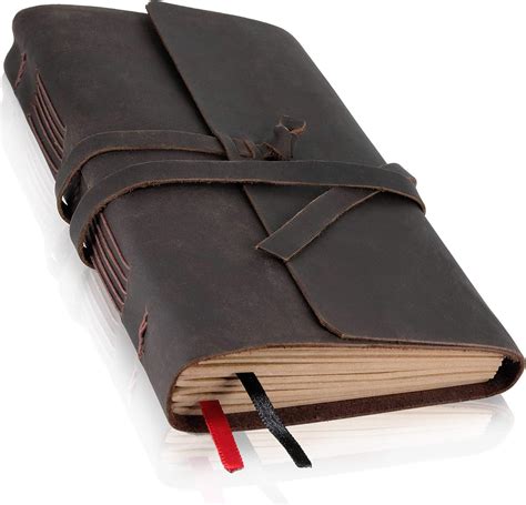 Amazon.com : ThoughtSpace Journals Handmade Leather Notebook Journal ...