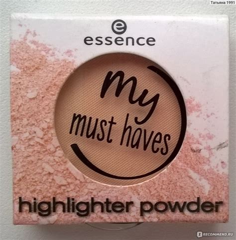 Пудра-хайлайтер Essence highlighter powder - «Вроде бы и хайлайтером не ...