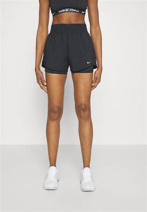 Nike Performance - Spodenki 2 w 1/czarny - Zalando.pl