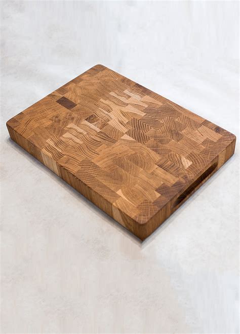 Торцевая разделочная кухонная доска HouseWood из натурального дуба ...