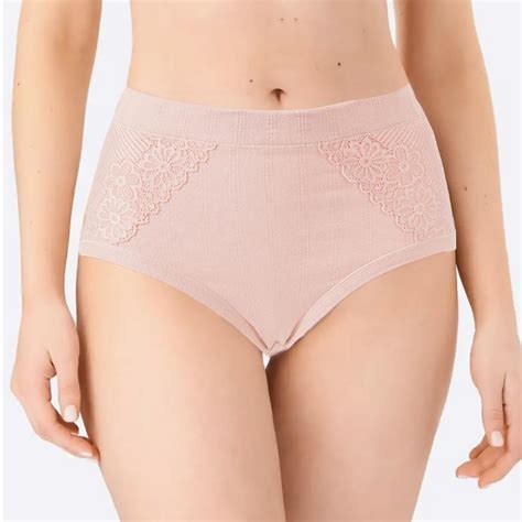 XL-5XL Женское нижнее белье из хлопка с высокой талией Мягкие трусики ...