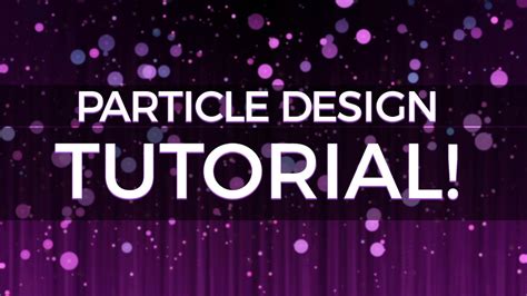 After Effects Particular Tutorial - Create Abstract Particle Backgrounds! - YouTube