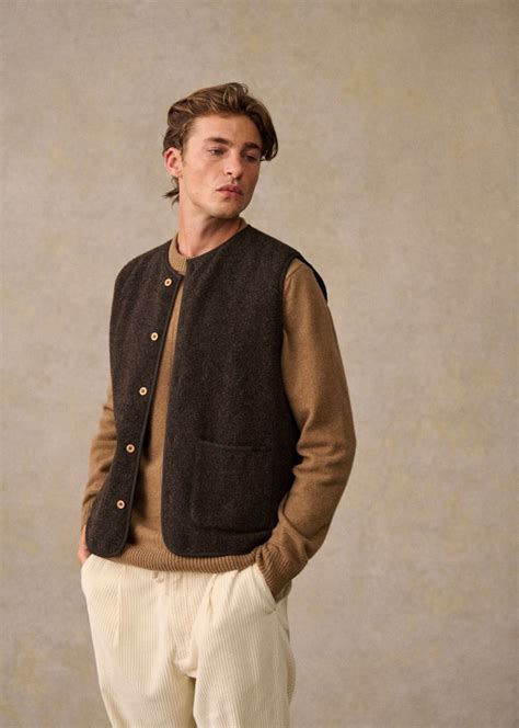 Dexter Jacket - Brown - Wool - Octobre Éditions