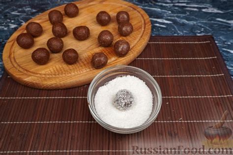 Рецепт: Овсяно-шоколадные конфеты с кофе и кокосовой стружкой на ...