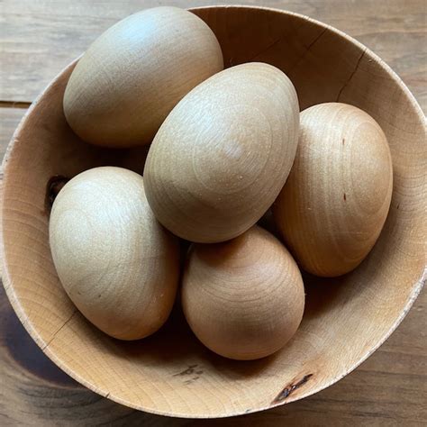 Wooden Eggs - Etsy
