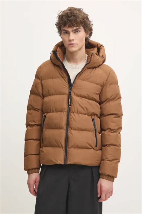 Куртка Superdry мужская цвет коричневый зимняя M5011905A-8MA | ANSWEAR.ua
