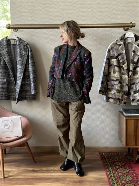 Кроп жакет из жаккарда Gorgeous Olive купить в интернет-магазине ...