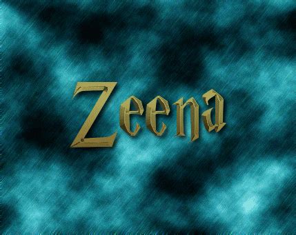Zeena Logo | Free Name Design Tool from Flaming Text