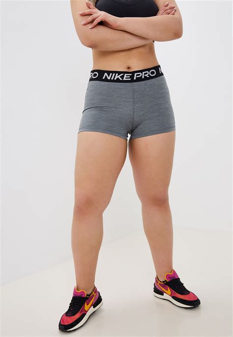 Шорты компрессионные Nike W NP 365 SHORT 3IN, цвет: серый, RTLABI031201 ...