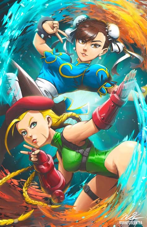 Chun Li and Cammy by BurntGreenTea on DeviantArt | Chun li, Cammy street fighter, Street fighter
