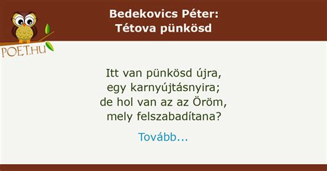 Bedekovics Péter: Tétova pünkösd