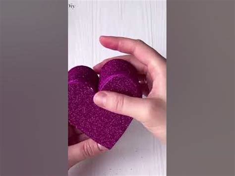 Коробка сердце из фоамирана / Heart box from Glitter Eva Foam #heartbox ...