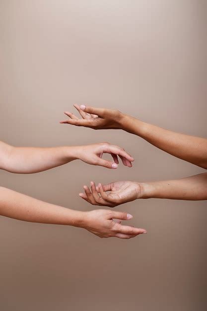 Free Photo | Sensitive hands making delicate expressions