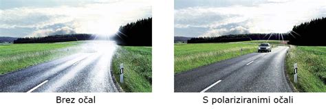 Polarizacija očal - polarizacijska stekla proti bleščanju - Auer optika