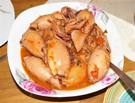 Каламарья гемиста ( Кальмары фаршированные рисом) • Греческая кухня