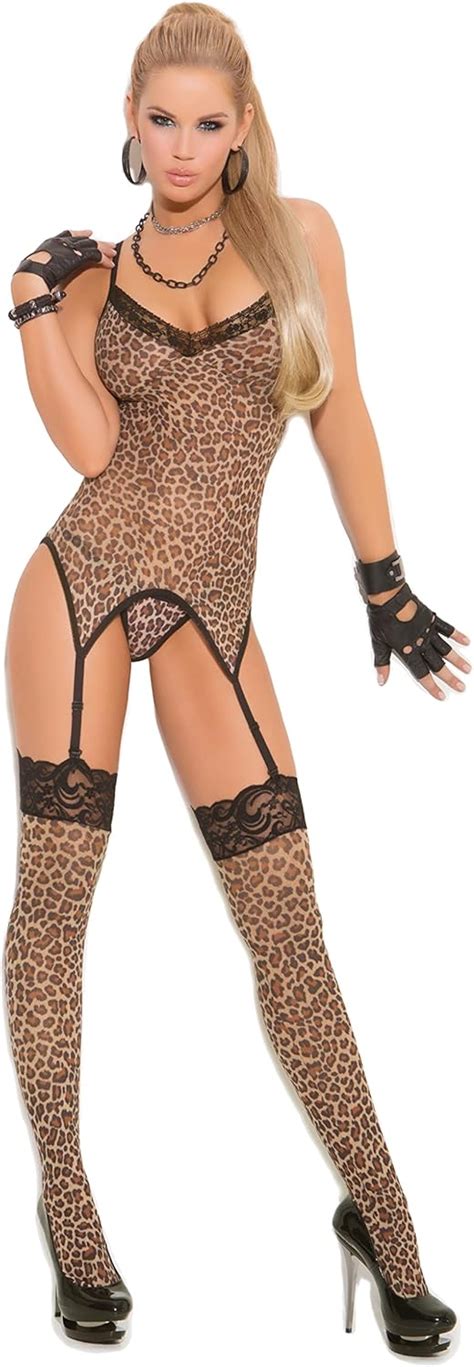 Amazon.com: Hotspot Sexy Exotic Leopard Animal Print camisette, G ...