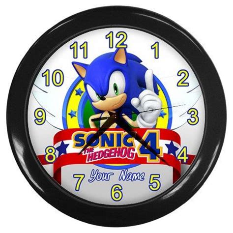 Personalized Sonic The Hedgehog Wall Clock Home by BunglonStore, $16.54 ...