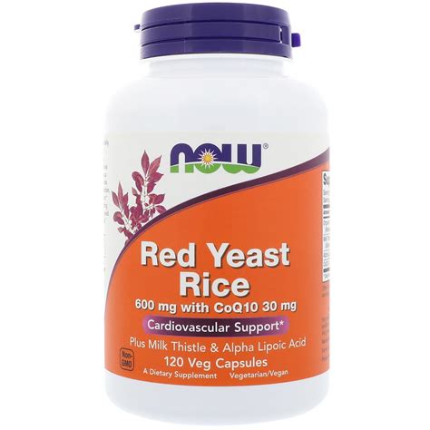 Now Foods, Red Yeast Rice, 120 Veg Capsules - iHerb