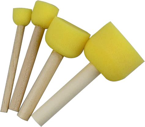 Amazon.com: WAFJAMF 20-Pieces Assorted Size Round Sponges Brush Set, Paint Tools for Kids