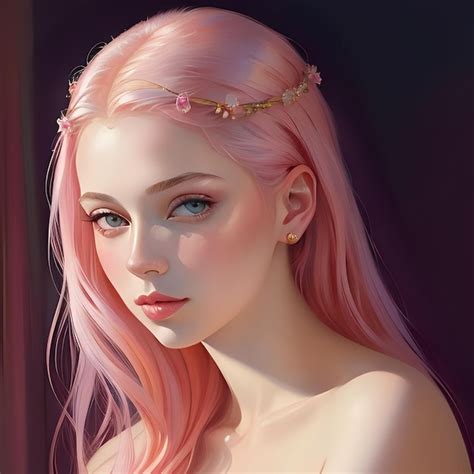 Premium AI Image | Cute pink girl