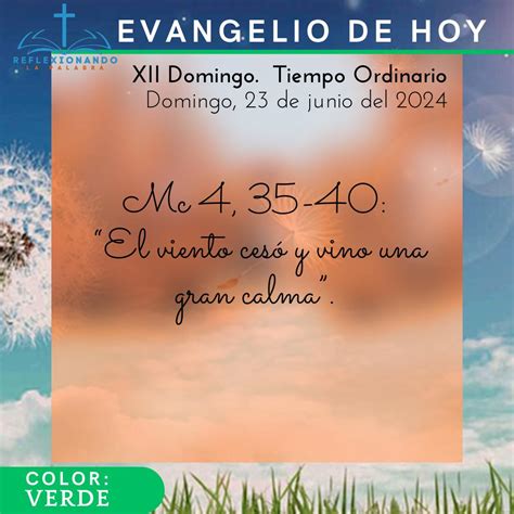 HECHOS QUE SON NOTICIAS: XII Domingo. Tiempo Ordinario. Ciclo B. Ciclo B: 23 de junio del 2024