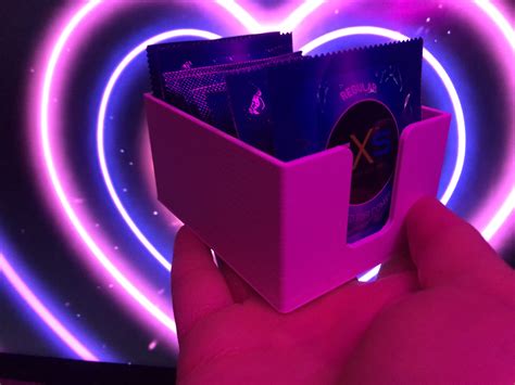 STL file Condom Holder/Stand/Display・Model to download and 3D print・Cults