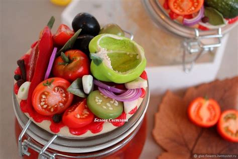 Баночка с овощами и зелёным перцем – купить на Ярмарке Мастеров ...