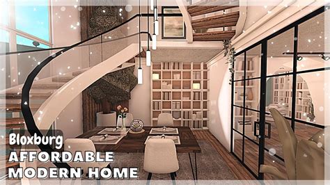 BLOXBURG: Affordable Modern Home Speedbuild (interior + full tour) House Build - YouTube