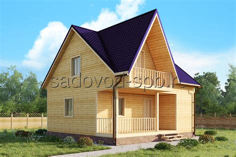 Дом из бруса (6х8) Д-6