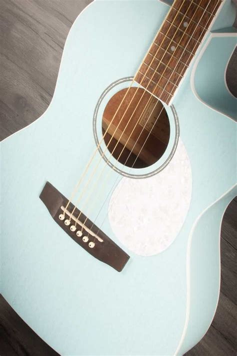 Cort Jade Classic Sky Blue Open Pore Electro acoustic guitar | MusicStreet