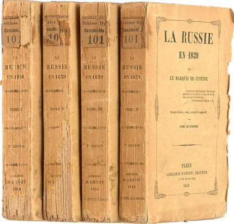 LOT-ART | [Маркиз Астольф де Кюстин. Россия в 1839 году. 2-е изд. В 4 т ...