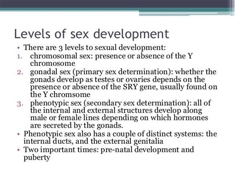 Human development and sex determination