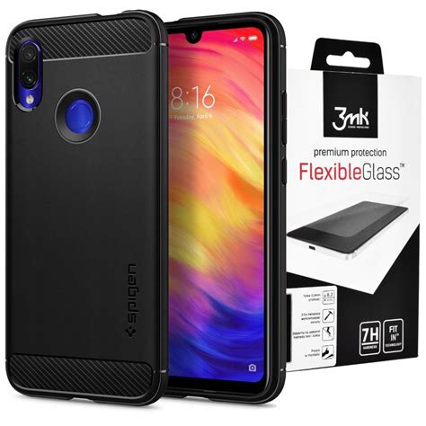 Etui Spigen Rugged do Redmi Note 7 + szkło hart. 7978884800 - Allegro.pl