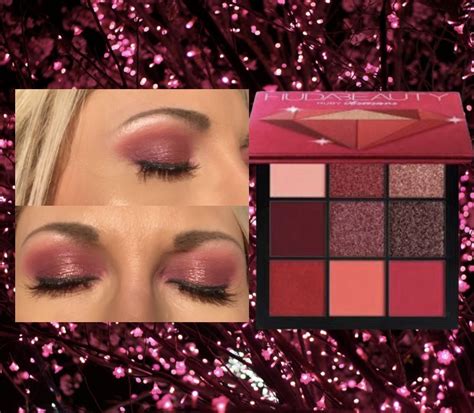 Huda Beauty Ruby Obsessions Palette Tutorial - YouTube | Huda beauty ...