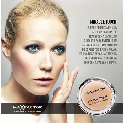 Miracle Touch. | Miracle touch, Max factor, Gwyneth paltrow