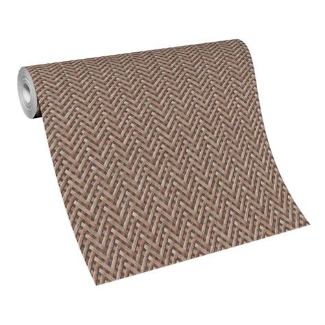 Erismann non-woven tapet Code Nature brun | wall-art.dk