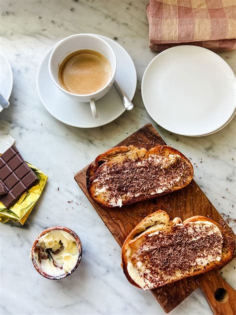 A Simple Breakfast Tartine with Salted Butter & Chocolate | Most Lovely ...