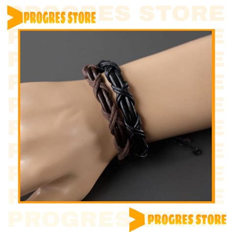 Jual PROGRES STORE - Gelang Kalibre Bracelets 08 Brown 992182220 ...