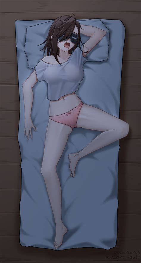 Rule 34 - asleep ayase momo brown hair clothed clothed female dandadan ...