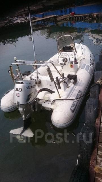 Лодка РИБ (RIB) Caribe с мотором, подвесной, бензин, 2011 год, 3,50 м ...
