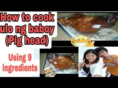 How to cook crispy lechon ulo Ng baboy using 9 ingredients step by step #lechon #mouthwatering ...