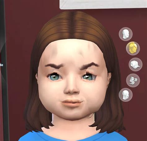 Toddler Face Glitch : r/sims4cc