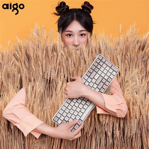 Aigo A100 Gaming Mechanical Simple Keyboard 2.4G Wireless USB Type C ...