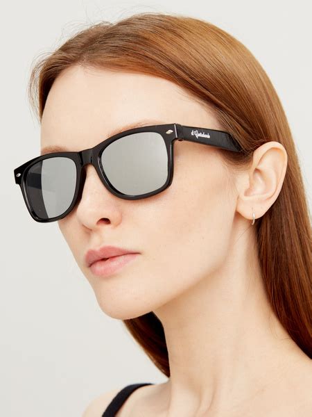 ElC 2799 Wayfarer Silver Mirror Lens Black / Очки солнцезащитные ...