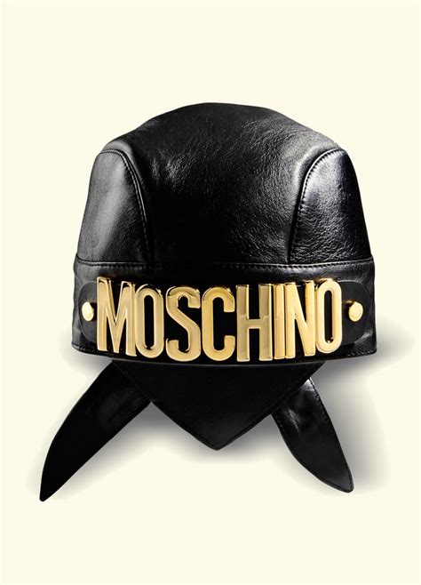 MOSCHINO. Leather Cap - Fucking Young!