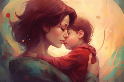 Premium AI Image | Love mom