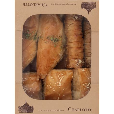 Пахлава Charlotte в ассортименте 330 г купить онлайн | заказать в ...