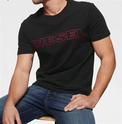 Мужские футболки Diesel черные унисекс Дизель отличного качества: 499 ...