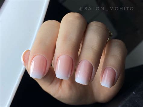 Омбре на ногтях | Nails, Basic nails, Round nails