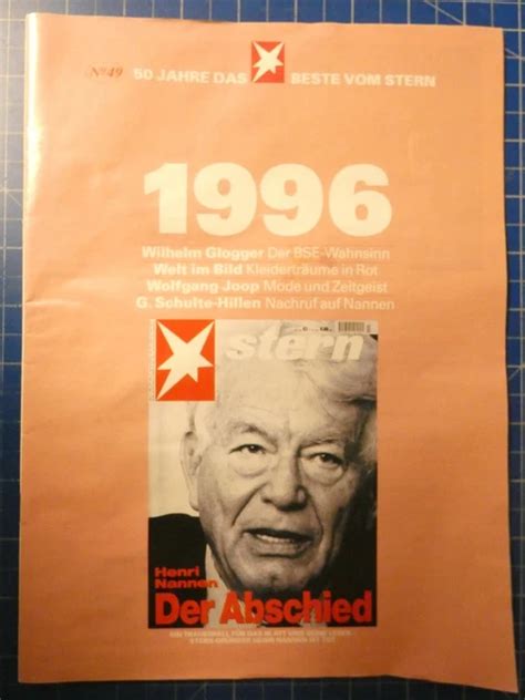 STERN 50 JAHRE das Beste vom stern Nannen Der Abschied Nr.49 H14890 EUR ...